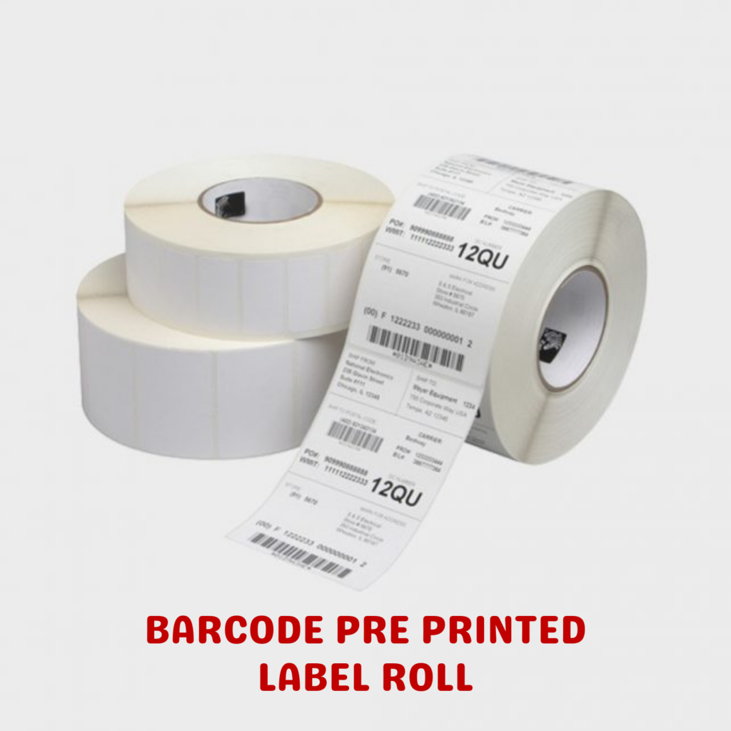Barcode Pre Printed Label Roll – MM Labels